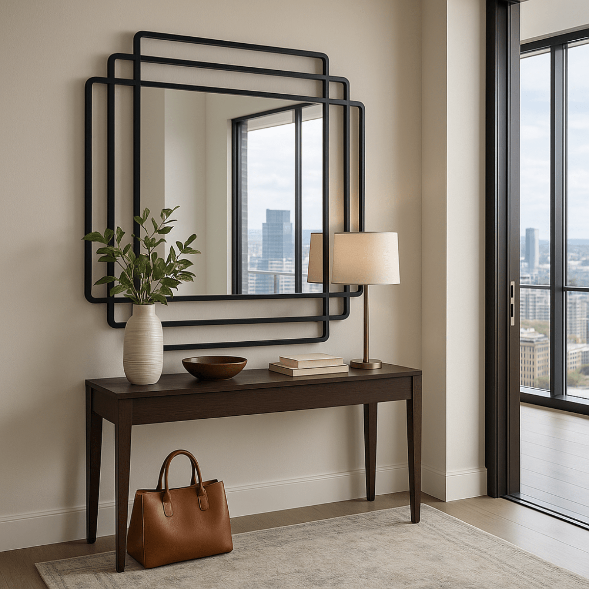 Contour Mirror | 92cm Modern Geometric Silhouette– ELYSIUM HOME