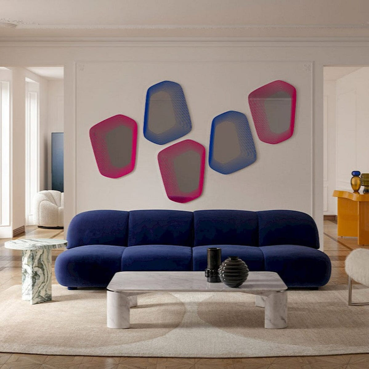 Vibe Pink Mirror | Belgian Designer Mirror | Elysium Home– ELYSIUM HOME