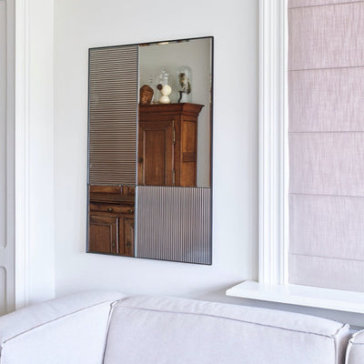 Finestra Flutes Rectangle Mirror | LED Mirror | Elysium Home– ELYSIUM HOME