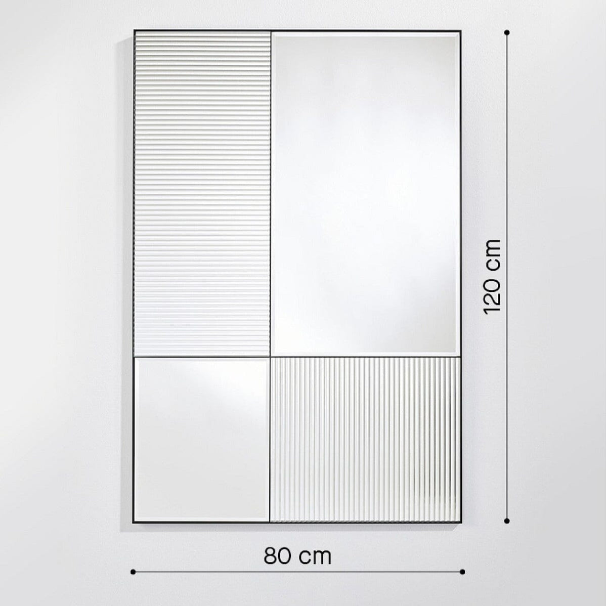 Finestra Flutes Rectangle Mirror | LED Mirror | Elysium Home– ELYSIUM HOME