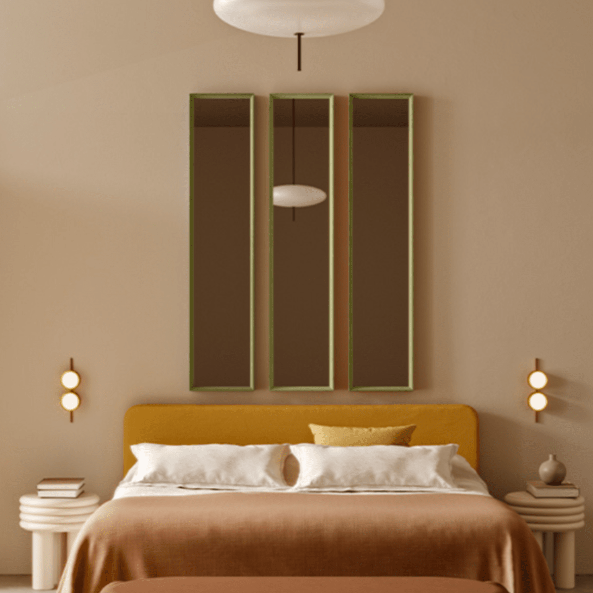 Velvet Green Hall Mirror | 150cm Luxurious Velvet Frame– ELYSIUM HOME